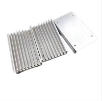 China Custom Aluminum Heat Sink Extruded Profile Anodized Black Square Heatsink for PCB Cooling for sale