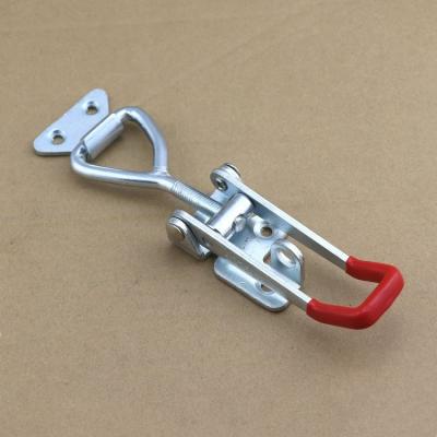 China Custom Precision Metal Stamping Buckle Lock Spring-loaded Box Clamp with Nickel Zinc Finish 0.01mm Tolerance for sale
