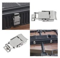 China Custom Precision Metal Stamping Latch Spring Loaded Buckle 0.01mm Tolerance Nickel Plated Steel for sale