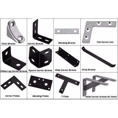 China Custom Metal Precision Stamping Connecting Angle Plate Corner Bracket 0.01mm Tolerance for sale