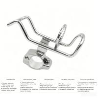China Custom Stainless Steel Fishing Rod Holder with Protective Lining for Yacht Boat and Ship Accessories for sale