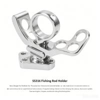 China Custom Stainless Steel Fishing Rod Holder with Protective Lining for Yacht Boat and Ship Accessories for sale