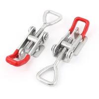 China Stainless Steel Adjustable Toggle Latch Clamp 80mm Backset Triangle Hasp Mortise Lock with Key for sale