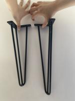 China 4/10/12/14/16/18/28 Inch Carbon Steel Furniture Legs-Black Powder Coated Heavy Duty Desk/Sofa/Cabinet Legs for sale