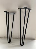 China 4/10/12/14/16/18/28 Inch Carbon Steel Furniture Legs-Black Powder Coated Heavy Duty Desk/Sofa/Cabinet Legs for sale