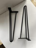 China 4/10/12/14/16/18/28 Inch Carbon Steel Furniture Legs-Black Powder Coated Heavy Duty Desk/Sofa/Cabinet Legs for sale