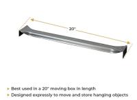 China Adjustable DIY Hardware Moving Closet Carton Box Galvanized Metal Reinforced Carbon Steel Copper Zinc Aluminium Alloy Hanger for sale
