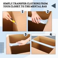 China Adjustable DIY Hardware Moving Closet Carton Box Galvanized Metal Reinforced Carbon Steel Copper Zinc Aluminium Alloy Hanger for sale