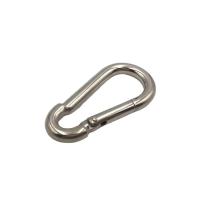 China M4 M12 Stainless Steel D Shape Pet Chain Hooks Quick Connect Loops Plain Finish Insurance Mountaineering Buckles for Outdoor Use for sale