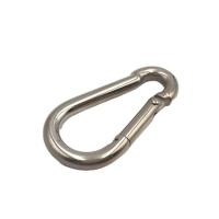 China M4 M12 Stainless Steel D Shape Pet Chain Hooks Quick Connect Loops Plain Finish Insurance Mountaineering Buckles for Outdoor Use for sale