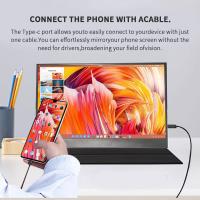 China 16.1 Inch Portable Computer Monitor 1920x1080 Dual Screen Portable Monitor 60Hz Refresh Rate for sale