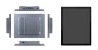 China Fanless 15 Inch Industrial Monitor 350 Cd/M2 IP65 Industrial Monitor for sale