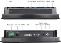 China 10.1 Inch Industrial Computer Monitor Embedded IP65 Touchscreen Monitor for sale