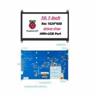 China 10.1 Inch Raspberry Pi HDMI Display 1024×600 IPS Screens 800cd/m2 for sale