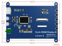 China 5 Inch HDMI LCD Display CTP IPS TFT LCD Display 800x480 For Raspberry Pi for sale