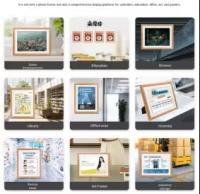 China 13.3 Inch Smart Picture Frame Low Power Digital Picture Frames For Indoor Advertising for sale