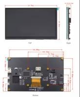 China 1024*600 HDMI LCD Display 7 Inch Raspberry Pi Touch Screen YQX6-7C for sale