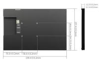 China 10.1 Inch HDMI Display Screen 1280*800 Resolution HDMI LCD Module With 6H Hardness Tempered Glass Cover for sale