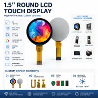 China 1.5 Inch TFT LCD Module Round QSPI IPS LCD Screen 360x360 For Smart Wearables for sale
