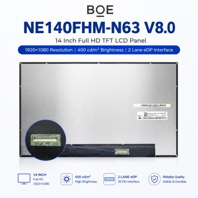 China 14 Inch LCD TFT Display Panel FHD 2 Lane eDP Screen For Laptop And Industrial Display for sale