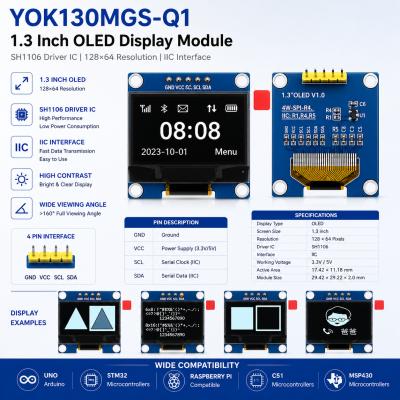China 1.3 Inch OLED Display Module SH1106 I2C 128x64 OLED Display Compatible With Arduino UNO for sale