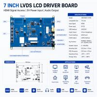 China 7 Inch HDMI Driver Board 40 Pin LVDS LCD Controller Board With 5V Power Input and Audio Output for sale