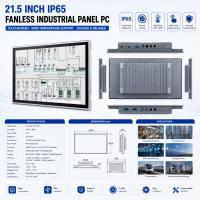 China 21.5 Inch Industrial Computer Monitor Wide Temperature Fanless Panel Computer IP65 for sale