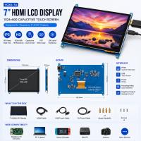 China 7 Inch HDMI LCD Display 1024x600 Capacitive Touch Screen For Raspberry Pi for sale