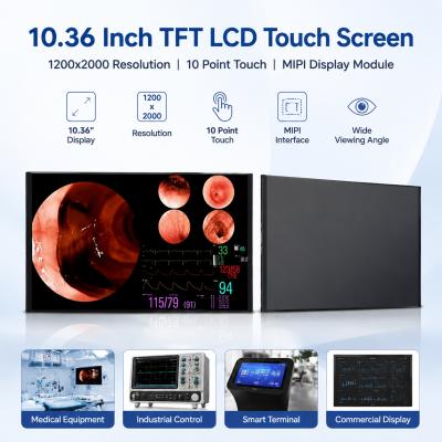 China 10.36 Inch Touch Screen Module 1200x2000 10 Point Touch Display With MIPI Interface for sale