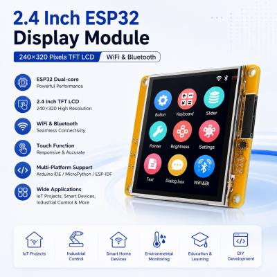 China 2.4 Inch ESP32 Display Module 240x320 ESP32 WiFi Bluetooth Development Board for sale