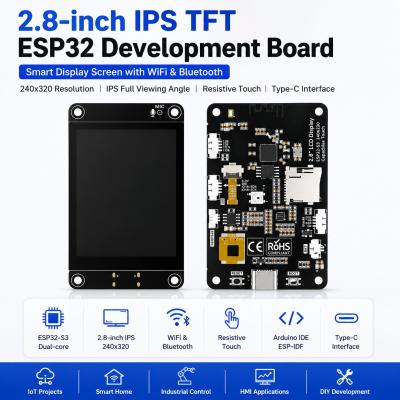 China 2.8 Inch ESP32 TFT LCD Display WiFi Bluetooth Intelligent Display Modules 240x320 for sale