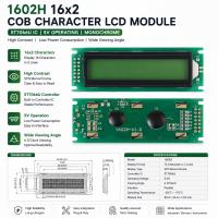 China 1602H LCD Display 16x2 STN Yellow-Green 5V COB LCD Module ST7066U Controller Replacement for sale