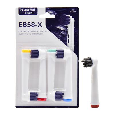China EB58-X Bamboo Charcoal Biodegradable electric toothbrush replacement heads for oral b for sale
