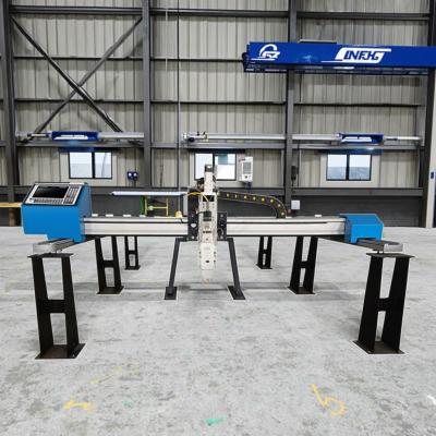 China Portable DXF Compatible Gantry CNC Laser Plasma Cutter 1500-3000mm AI BMP Graphic Format DXF Compatible Metal Signs for sale