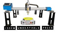 China Portable AutoCAD DXF Compatible Gantry Laser Cutting Machine 1500-3000mm CNC Plasma Cutter Motor Gear AI BMP Graphic Format for for sale