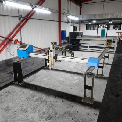 China Portable AutoCAD DXF Compatible Gantry Laser Cutting Machine 1500-3000mm CNC Plasma Cutter Motor Gear AI BMP Graphic Format for for sale