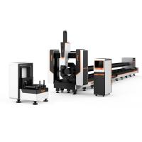China Fiber Laser Metal Square Rectangular Tube Pipes Profile Holes Cutting Machine H Beam Channel Angle Steel Fast Precise Cutter for sale