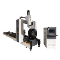 China Fiber Laser Metal Square Rectangular Tube Pipes Profile Holes Cutting Machine H Beam Channel Angle Steel Fast Precise Cutter for sale