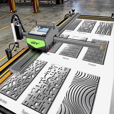 China 1300 X 1300 mm Portable CNC Plasma Cutting Machine USB g Code Cutter 1.3 X 1.3 Meter Effective Nesting Dxf Dwg Cut Drawings for sale