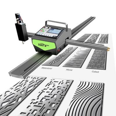 China 1000 X 1500 mm Portable CNC Plasma Cutting Machine Oxy Flame Torch 1 X 1.5 Meter Effective Nesting Dxf Dwg Cut Drawings Lgk 80a for sale
