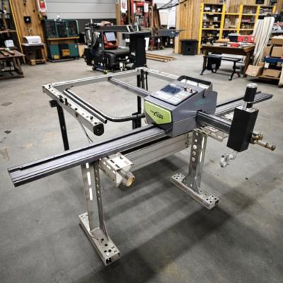 China Portable LGK 80A CNC Plasma Cutter 1000 X 1500 mm with Oxy Flame Torch 1 X 1.5 Meter Effective Nesting Dxf Dwg Files Compatible for sale