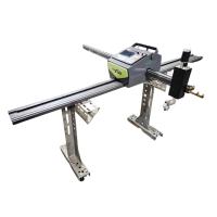 China Nest Plasma CNC Cutting Machine 1 X 1 m Built in Shapes Library Metal Art Craft Water Chiller Gas Gauge  Torch Height Control for sale