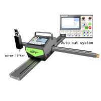 China Nest Plasma CNC Cutting Machine 1 X 1 m Built in Shapes Library Metal Art Craft Water Chiller Gas Gauge  Torch Height Control for sale