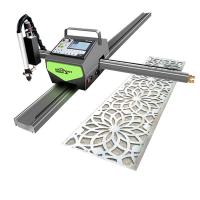 China Nest Plasma CNC Cutting Machine 1 X 1 m Built in Shapes Library Metal Art Craft Water Chiller Gas Gauge  Torch Height Control for sale