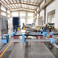 China Quality Gantry Plasma CNC Machine Built-in Shapes Library for Metal Art Craft Features Water Chiller Gas Gauge Torch New Motor for sale