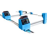 China LGK 400 HD CNC Plasma  Industrial Bilateral Tracks Drive Light Gantry CNC Plasma Cutter Machine with Table Metal Sheet Art Cut for sale