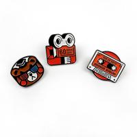 China Custom Soft Enamel Lapel Pin Black Nickel Plated Promotional Emblem 1.25 Inch for sale