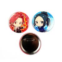 China Custom Emblem Lapel Pin Promotional Button Badge 25mm Safety Pin for Marathon Events for sale