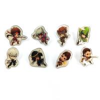 China Custom Offset Printed Transparent Cartoon Enamel Pins 2.5cm for Sport Event Promotions for sale