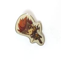 China Custom Offset Printed Transparent Cartoon Enamel Pins 2.5cm for Sport Event Promotions for sale